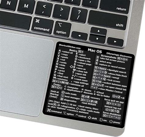 Never Forget A Macos Shortcut Again With This Sticker For Your Macbook