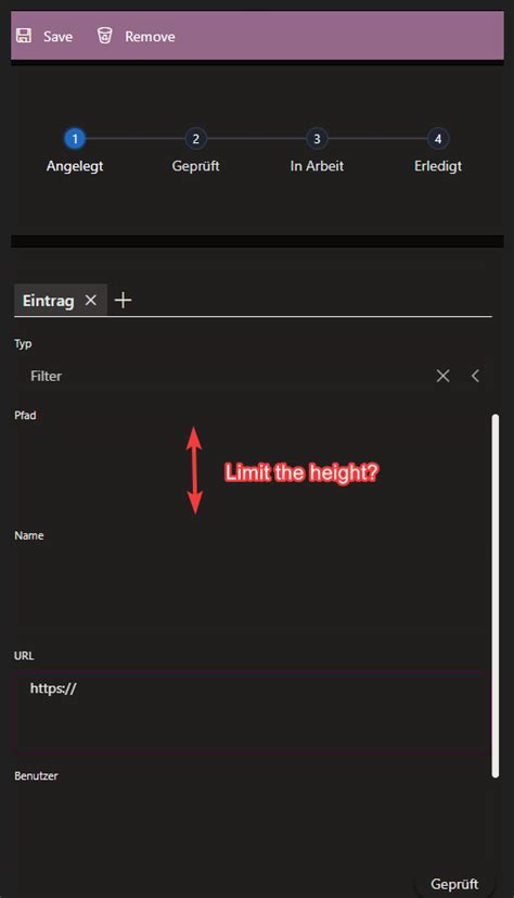 Is It Possible To Limit The Height Of The Input Form In A Low Code App