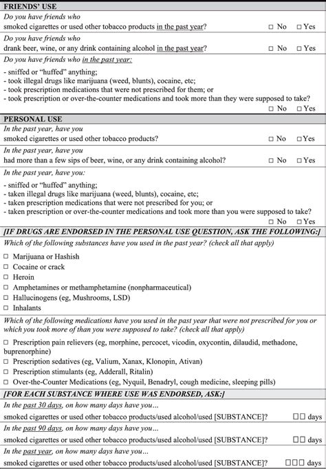 Figure 1 From Validity Of Brief Screening Instrument For Adolescent Tobacco Alcohol And Drug