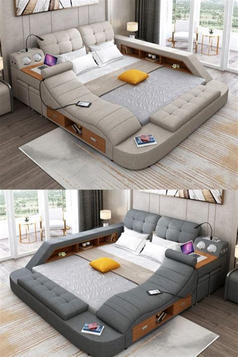 The Ultimate Bed With Integrated Massage Chair Speakers And Desk