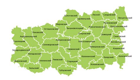 Административная карта тверской области Фото подборки 2