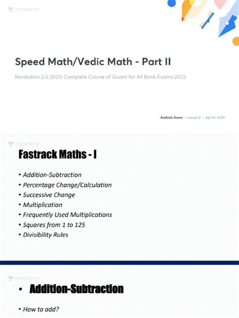 Speed Mathvedic Math Part Ii No Anno Pdf