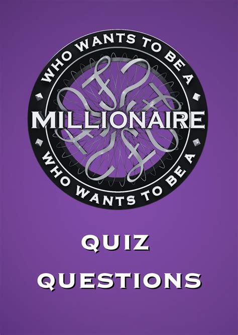 Who Wants To Be A Millionaire Quiz Questions And Answers 2024
