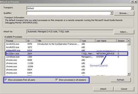 AX Debug Managed Code Executing On A Remote AOS