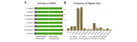 simple sequence repeat ssr number per distribution and repeat type