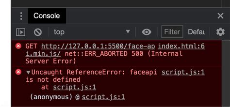 error faceapi is not defined · issue 8 · webdevsimplified face