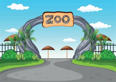90 Zoo Entrance Clip Art Stock Illustrations Royalty Free Vector