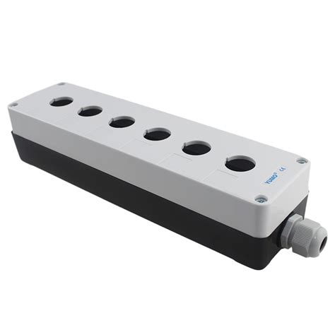 yumo lay5 bp06 switch push button control box enclosures 6 holes china push button control box