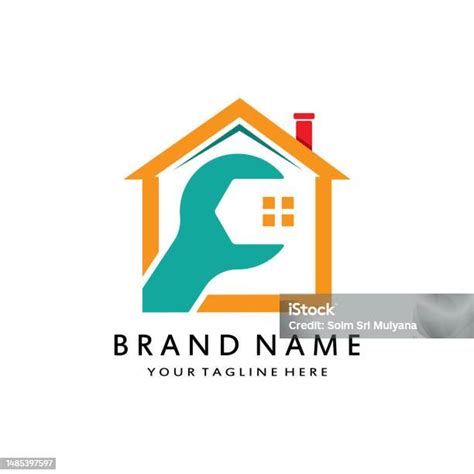 Vector Logo Design Illustration Construction Home Improvement And ...