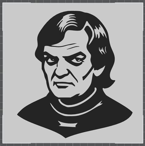 Stl File Art Wall Picture On The Wall Game Thrones Maester Aemon 🎨 Svg