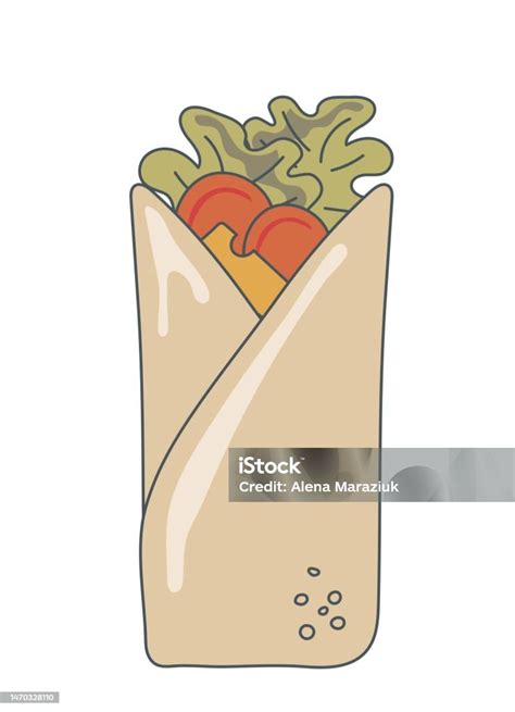 맛있는 식욕을 돋우는 샌드위치 길거리 음식 음식 그림은 흰색 배경을 격리했습니다 복고풍 스타일 클립 아트 벡터 그림입니다 건강에 좋지 않은 음식에 대한 스톡 벡터 아트 및