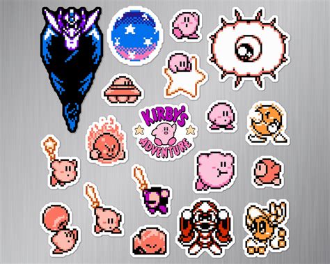 Kirbys Adventure Nes Magnet Set 19 Pieces Etsy