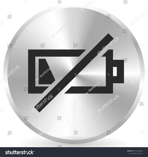 Icon Low Battery Symbol Battery Level Stock Vector Royalty Free Shutterstock