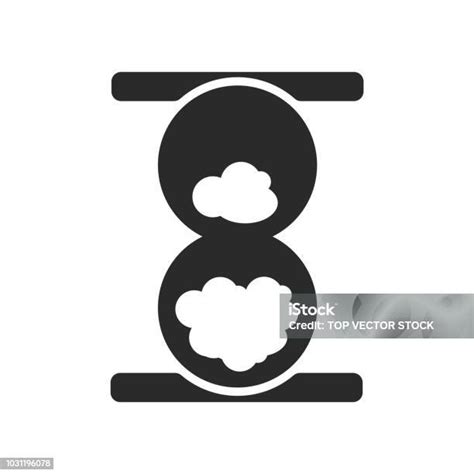 모래 시계 아이콘 벡터 기호와 기호 흰색 배경 모래 시계 로고 개념에 고립 0명에 대한 스톡 벡터 아트 및 기타 이미지 0명