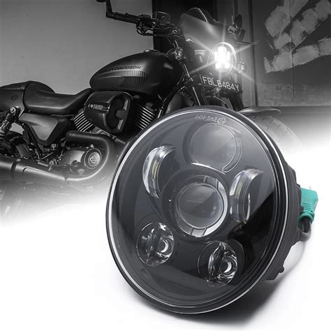 Led 오토바이 프로젝터 헤드라이트 할리 스포스터 1200 883 투어링 스크램블러 헤드램프 액세서리 Hilo 빔 5