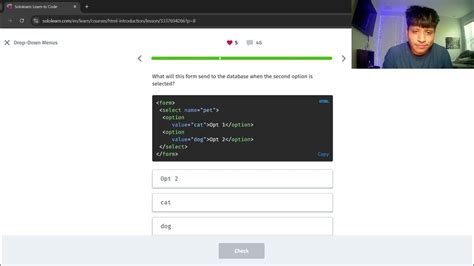 23 Drop Down Menus Introduction To Html Sololearn Expert Tutorial