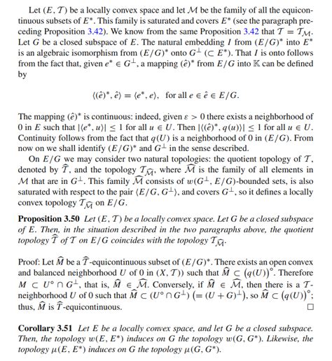 Functional Analysis Proof Of Corollary 351 On Banach Space Theory By Fabian Et Al