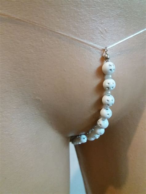 White Pearl G String Micro G String Sexy Panties Extreme Etsy