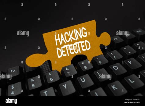 Text Caption Presenting Hacking Detected Business Idea Identify The Presence Or Unauthorized