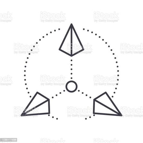 3d 아이콘 선형 격리 된 그림 얇은 선 벡터 웹 디자인 기호 흰색 배경에 편집 가능한 스트로크와 개요 개념 기호 3 명에 대한 스톡 벡터 아트 및 기타 이미지 Istock
