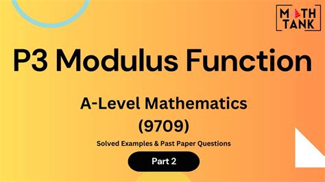 The Modulus Function Part Modulus Inequalities YouTube