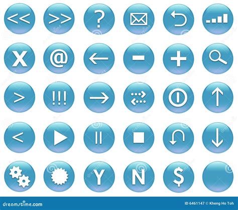 icon button set for navigation stock illustration illustration of