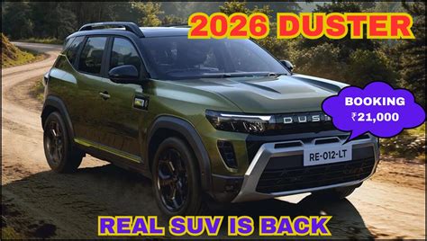 2026 Renault Duster Booking Starts In India Price Engine Features
