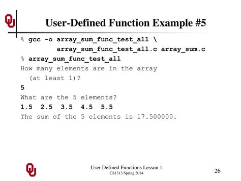 PPT User Defined Functions 1 Outline PowerPoint Presentation Free Download ID 1720079