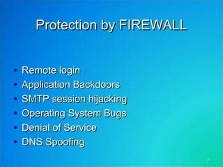 Network Security Through FIREWALL PPT