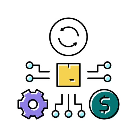 Manufacturing And Selling Process Color Icon Vector Illustration Vector Art At Vecteezy