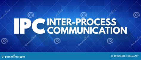 IPC Inter Process Communication Acronym Technology Concept Background Stock Illustration