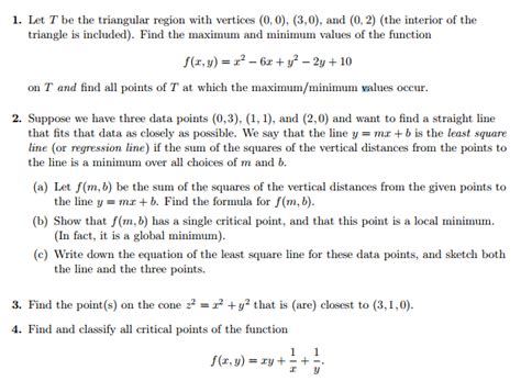 Let T Be The Triangular Region With Vertices Chegg