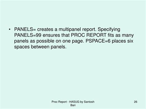 PPT Proc Report A Step By Step Introduction To PROC REPORT And Advance Techniques PowerPoint
