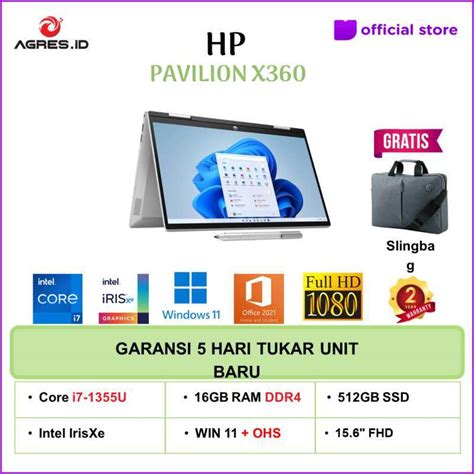 Jual Hp Pavilion X Ek Tu Touch I U Gb Ssd Irisxe