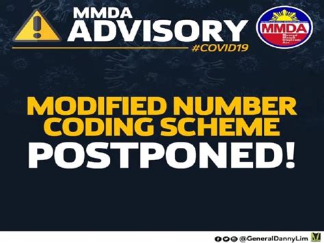 Number Coding Scheme Mananatiling Suspendido Mmda Dziq Radyo