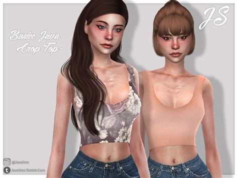 Basicc Java Crop Top The Sims 4 Catalog