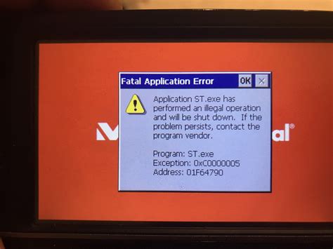 Medion Navigator E4430 Fatal Application Error St Exe Medion