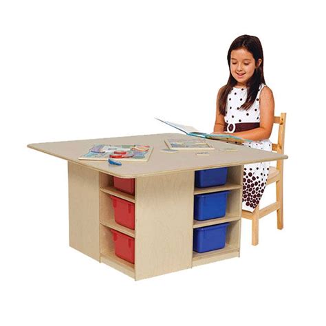Wood Designs Cubby Table With Trays Wd8500 Xx Cubbies Worthington Direct