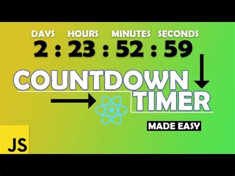 React Js Countdown Timer made easy - YouTube