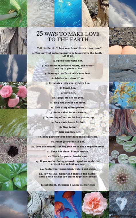 Dirty Sexecology 25 Ways To Make Love To The Earth The Green Divas