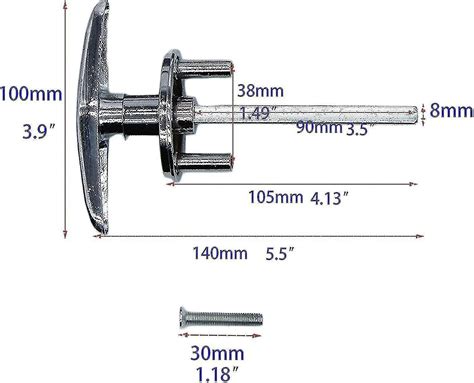 Garage Door Keyed T Handle Lock Kit With 2keysuniversal Shed Door Lock T Handle Fruugo Uk
