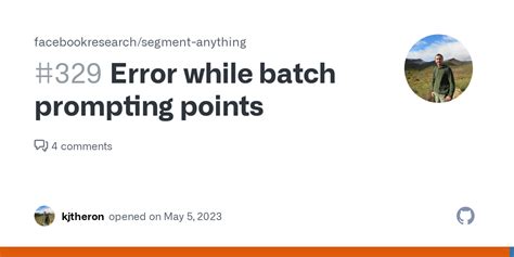 Error while batch prompting points · Issue #329 · facebookresearch ...
