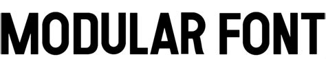 Modular Font Dafont Style
