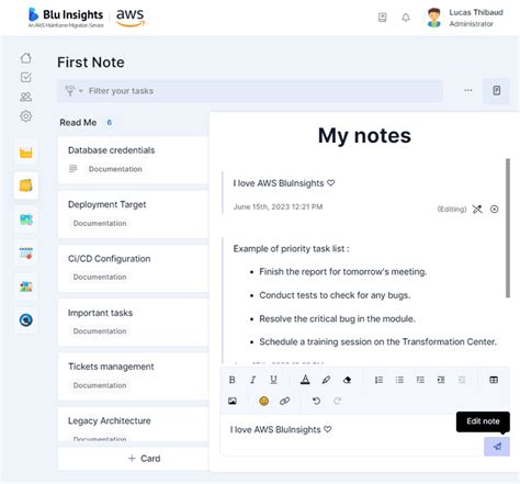 Notes AWS Blu Insights