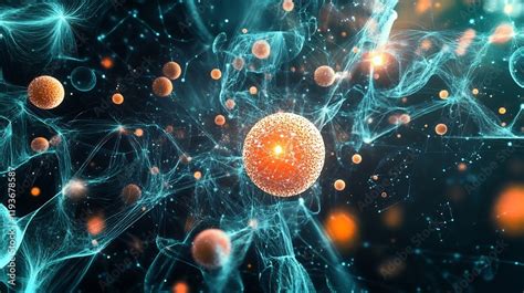 depiction of particle physics visualizing subatomic particles collider