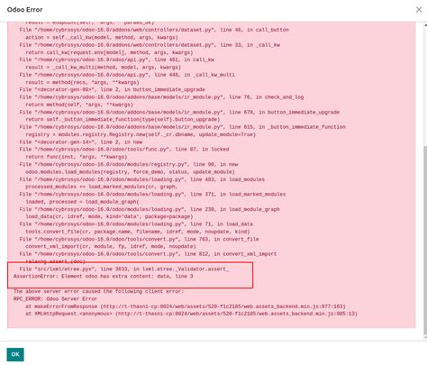 how to fix the common errors in odoo 16