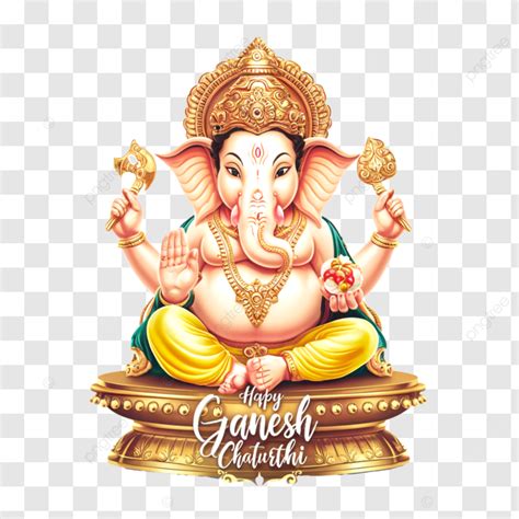 Golden Lord Ganesha Idol Golden Lord Ganesha Ganesha Symbolizing