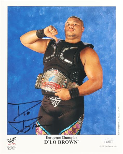 Dlo Brown Signed Wwe 8x10 Photo Jsa Pristine Auction