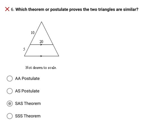 Solved X 6 Which Theorem Or Postulate Proves The Two