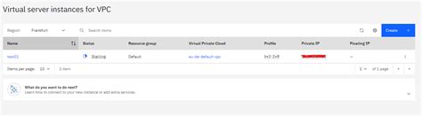 how to create a new virtual server instance for vpc in ibm cloud step